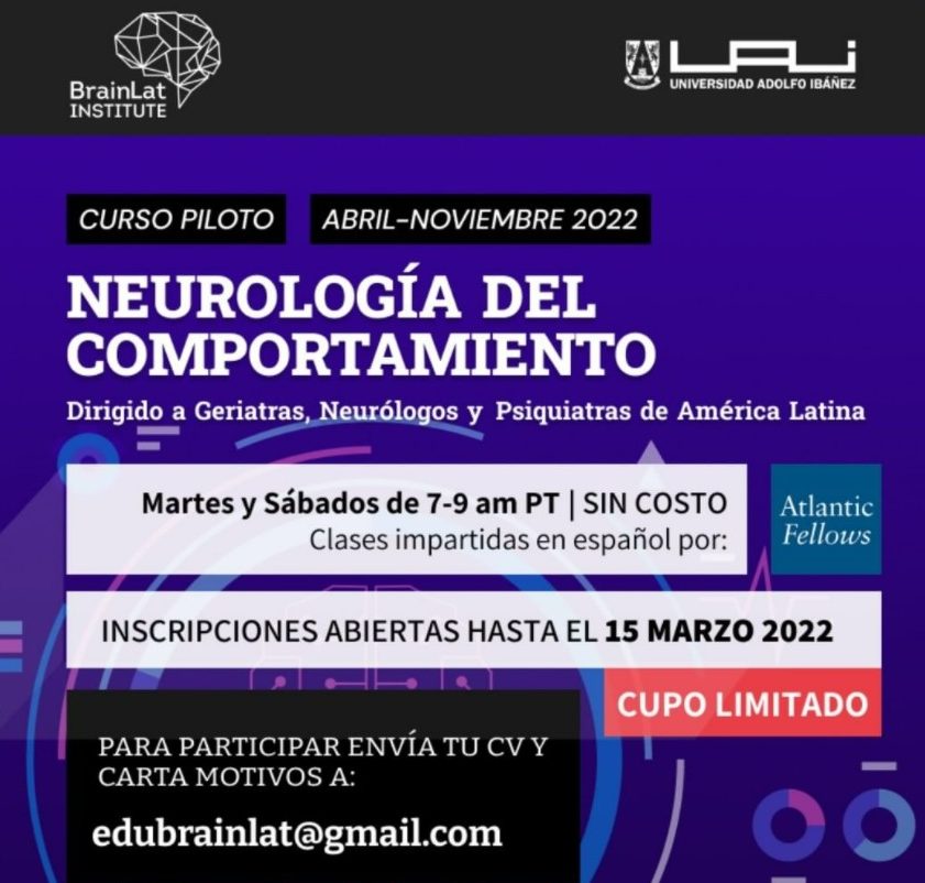 Curso Piloto - "Neurología del Comportamiento" - BrainLat Institute