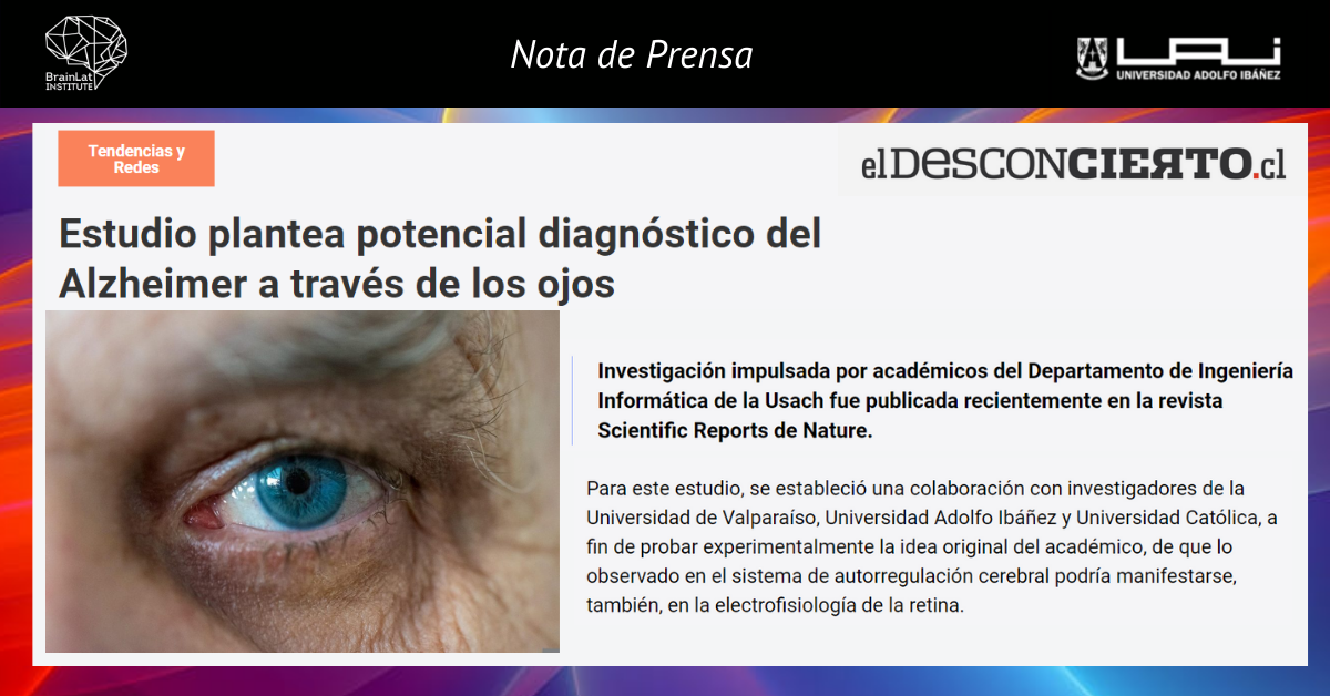 Nota El Desconcierto - Estudio plantea potencial diagnóstico del Alzheimer a través de los ojos ...