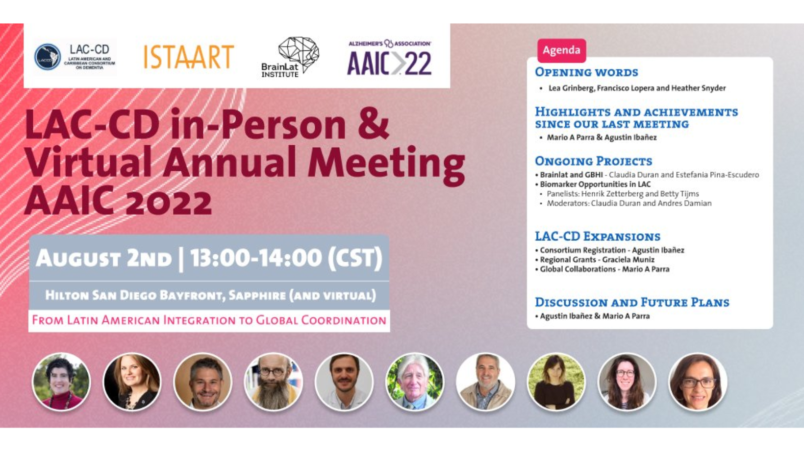 LAC-CD in-Person and Virtual Annual Meeting - BrainLat Institute
